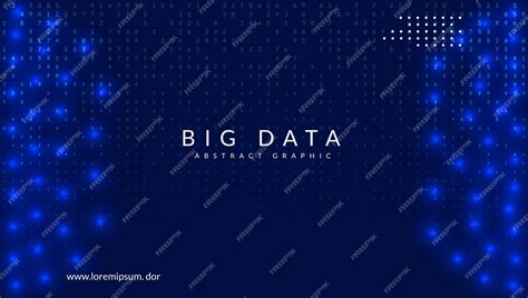 Premium Vector Big Data Background Technology For Visualization Artificial In