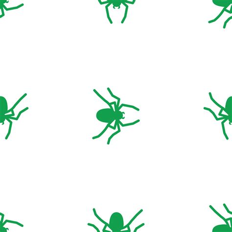 Spider Vector Seamless Pattern On A White Background Insect Pattern Print On Textiles Paper