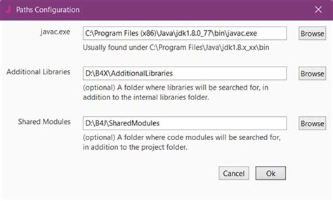 Erro Configure Path Configuration B4X Programming Forum