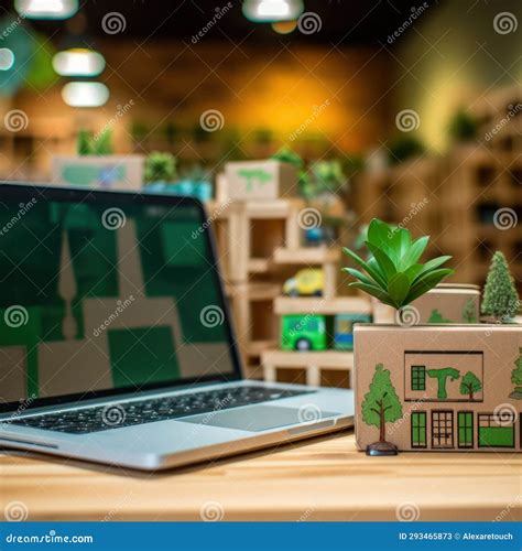 E Commerce Business Concept For Eco Friendly Company Stock Image