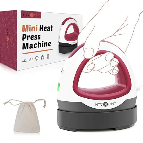 Htvront 휴대용 미니 열 프레스 기계 티셔츠 인쇄 Diy 쉬운 가열 전달 Htv 다리미 옷 가방 모자 패드 Aliexpress