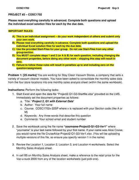Cosc1702 Project 2 Group 3 Project 2 Cosc Please Read Everything