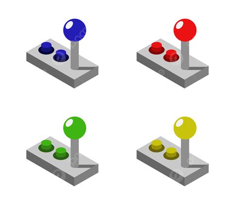 아이소메트릭 조이스틱 게임 아이콘 비디오 게이머 하얀 디지털 Png 일러스트 및 벡터 에 대한 무료 다운로드 Pngtree