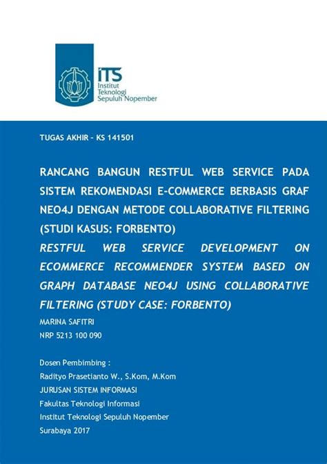 PDF RANCANG BANGUN RESTFUL WEB SERVICE PADA SISTEM Repository Its Ac Id