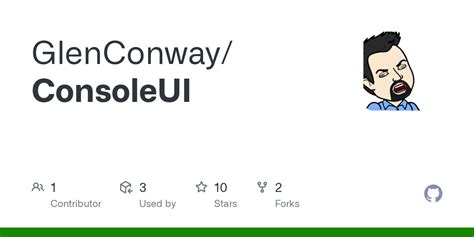 github glenconway consoleui