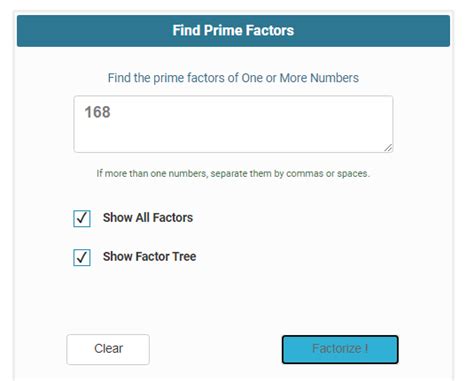Prime Factorization Calculator