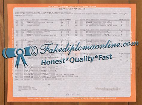 Where To Copy Princeton University Official Transcript Online