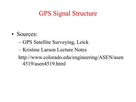 ppt gps signal structure powerpoint presentation free download id 517760