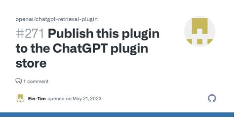 publish this plugin to the chatgpt plugin store · issue 271 · openai