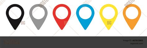 Location Pointer Icon Vector And Photo Free Trial Bigstock