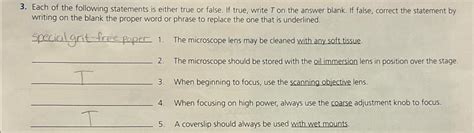 Solved Each Of The Following Statements Is Either True Or