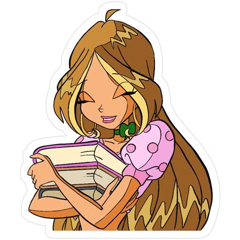 Winx Club Flora Drawing Sticker Sticker For Sale By Piacore Cute