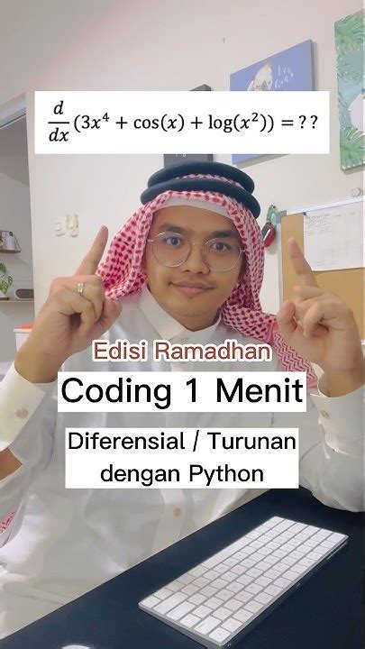 Diferensial / Turunan dengan Python - Coding 1 Menit - YouTube