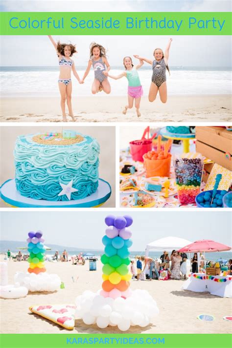 Kara S Party Ideas Colorful Seaside Birthday