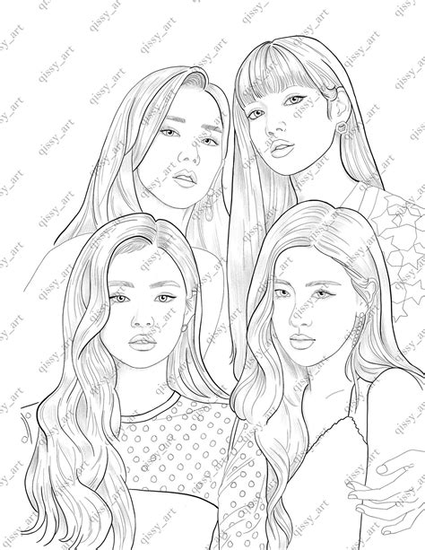 Blackpink Rose Coloring Pages At Robert Printz Blog