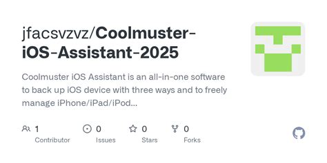 Github Jfacsvzvzcoolmuster Ios Assistant 2025 Coolmuster Ios
