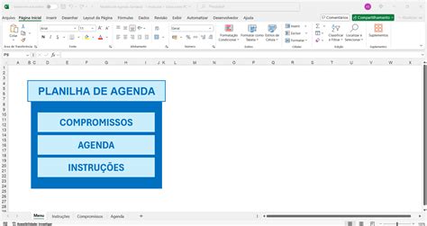 Modelo De Agenda Semanal Loja Excel Easy