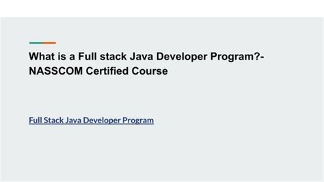 Ppt Java Full Stack Course Powerpoint Presentation Free Download