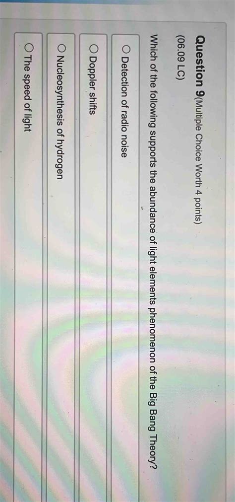Solved Question 9multiple Choice Worth 4 Points 0609 Lc Which Of The Following Supports