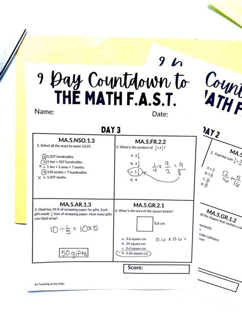 5th Grade Florida Fast Assessment Review Teaching At The Oaks