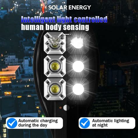 500w Surya Led Lampu Luar Ruangan Lampu Tenaga Surya Pir Sensor Gerak Ip65 Tahan Air Dekorasi