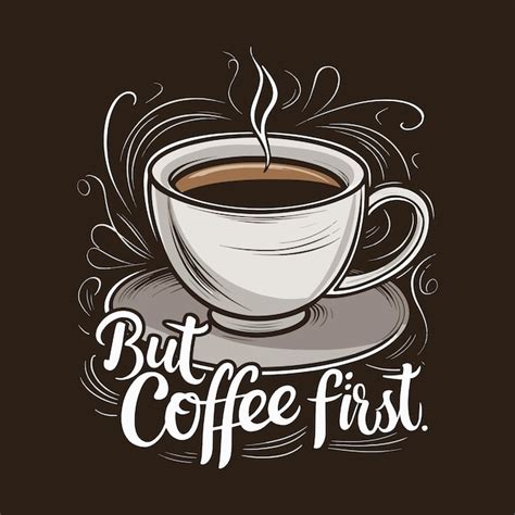 Hot Streaming Coffee Cup Illustration For Tshirt Or Social Media Design