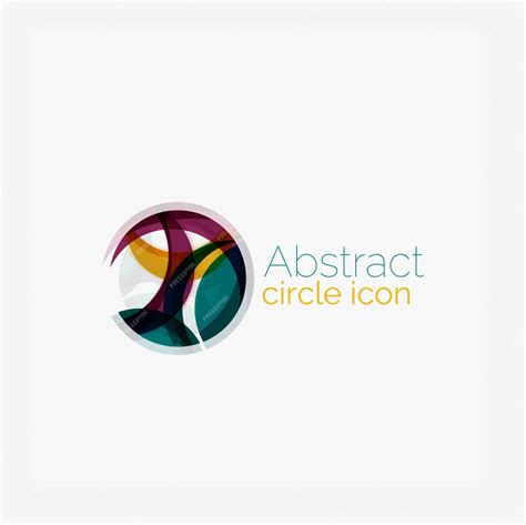 Premium Vector Abstract Symmetric Geometric Shapes Business Icon