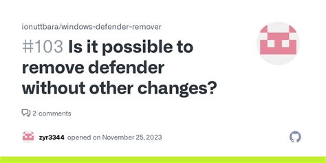 Is It Possible To Remove Defender Without Other Changes Issue Ionuttbara Windows
