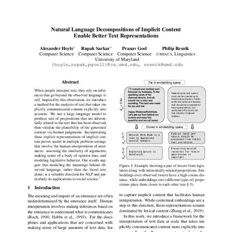 natural language decompositions of implicit content enable better text