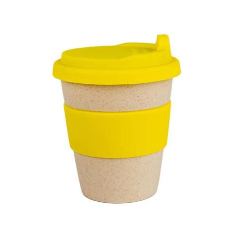 Еко чашка з бамбуку кремова 350 мл жовтий — ціна 155 грн у каталозі Чашки Купити товари для дому