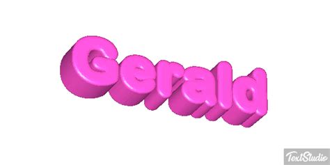 Gerald Name Animated  Logo Designs