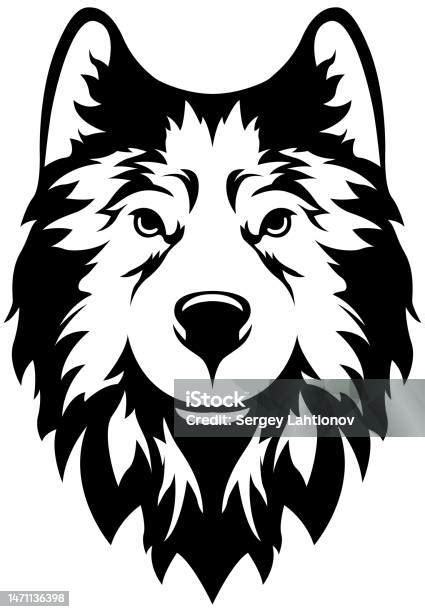 개 추상 캐릭터 그림의 머리 엠블럼에 대 한 그래픽 로고 디자인 서식 파일입니다 벡터에 대한 스톡 벡터 아트 및 기타 이미지 벡터 개 검은색 Istock