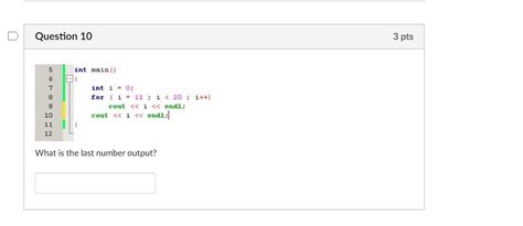 Solved Question 1 2 Pts Examine The Following Code Fragment