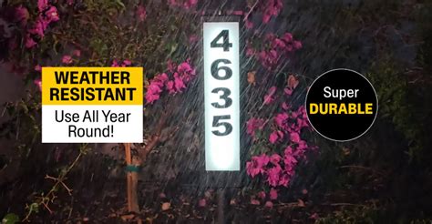 Sensor Brite Address Light Solar Powered Led Address Light