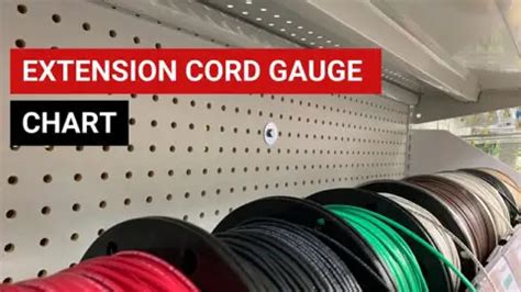 Extension Cord Gauge Length Chart Amp Rating And Size