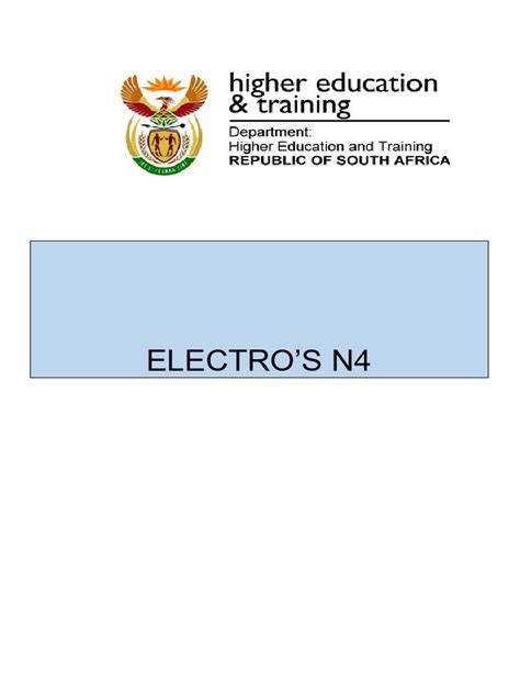Electrotechnics N4 Set 5 Mg Pdf Electrodynamics Electricity