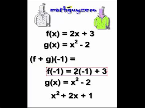 Function Arithmetic Adding And Subtracting Functions SchoolTube