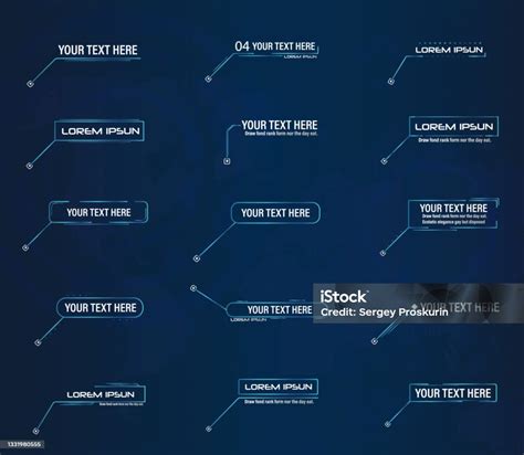 미래 스타일 리더 콜아웃 Hud 프레임 레이아웃에 적용할 수 있는 최신 디지털 템플릿입니다 정보 통화 및 화살표 그래픽 집합의 요소 인터페이스입니다 벡터 일러스트레이션 가상