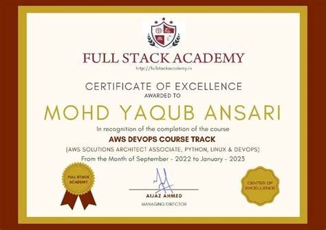 Yaqub Ansari Mohammed On Linkedin Thankyou Full Stack Academy For