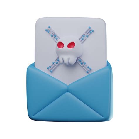 Premium Photo 3d Malware Email Illustration