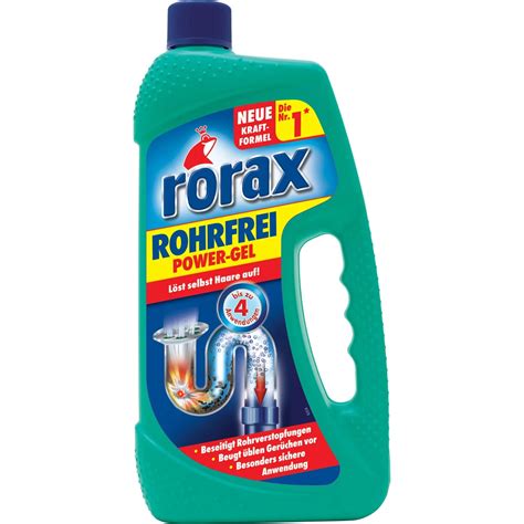 Rorax Rohrfrei Power Gel Effektiver Rohrreiniger In 5 Minuten