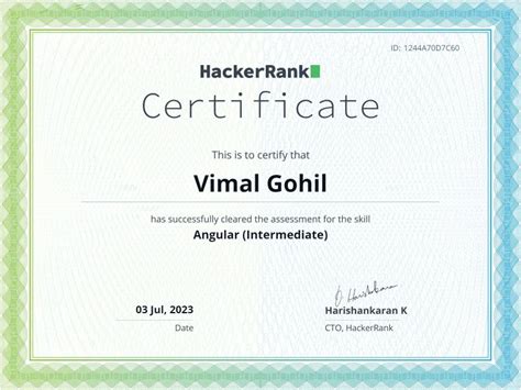 Vimal Gohil On Linkedin Hackerrank Angular