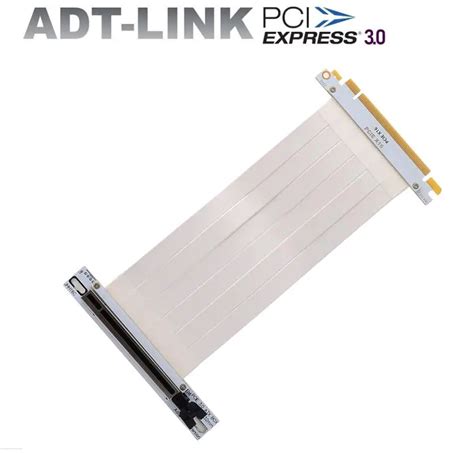Atx 화이트 Pcie 30 라이저 케이블 X16 Pci 익스프레스 라이저 익스텐더 90도 Gup 연장 케이블 그래픽 카드