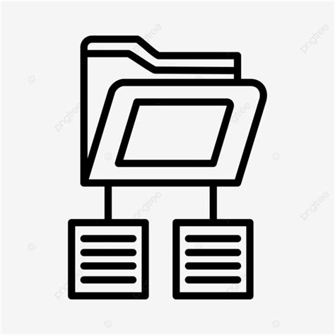 Classification Line Icon Vector Classification Allocation Algorithm