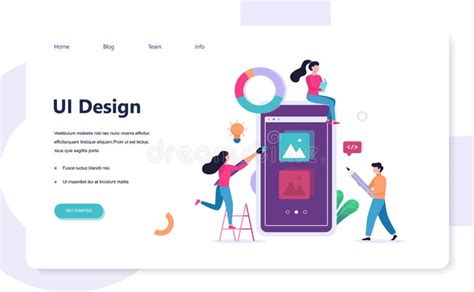 ux ui design app interface improvement for user stock vector