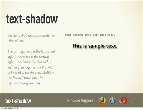 Text Shadow Creates A Drop Shadow