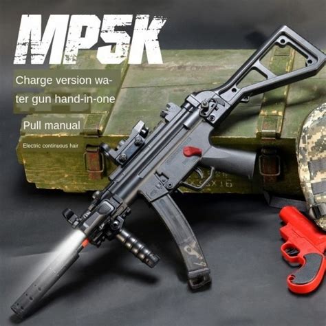 수정탄 전동건 Mp5k 젤 건 전기 가짜 총 키덜트 78cm 젤리탄 블래스터 Cs 격투 게임 페인트 볼 소프트 총알 Aw343