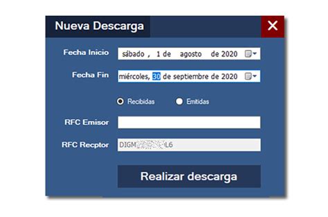 Descargas XML Facturas CFDi