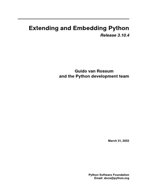 Extending Pdf Parameter Computer Programming Python Programming Language