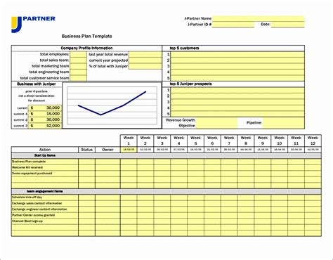 Year Business Plan Template Excel